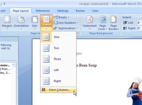 How To Remove Column Format In Word 2007 Dummies