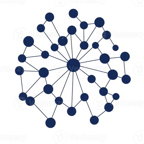 This Features Blue Network Diagram With Interconnected Nodes And Lines Representing Concept Of