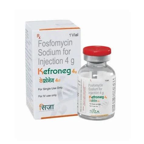 Fosfomycin Injection 4g Packaging Type Glass Bottle At ₹ 2550 Vial In