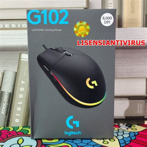 Mouse Logitech G Mouse Gaming Wired RGB Lightsync With Macro Button Lisensiantivirus