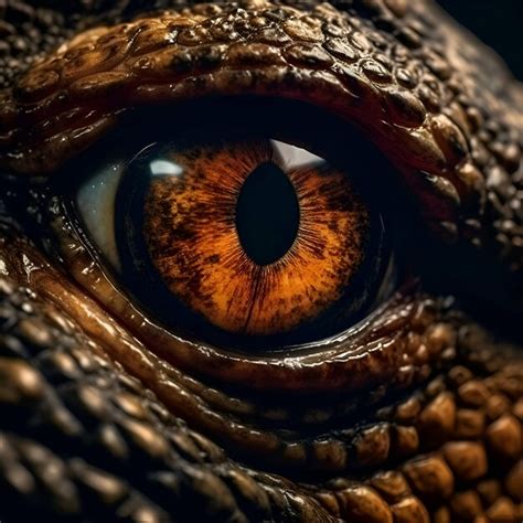 Premium Ai Image Close Up Of The Eye Of A Toad Macro Photography