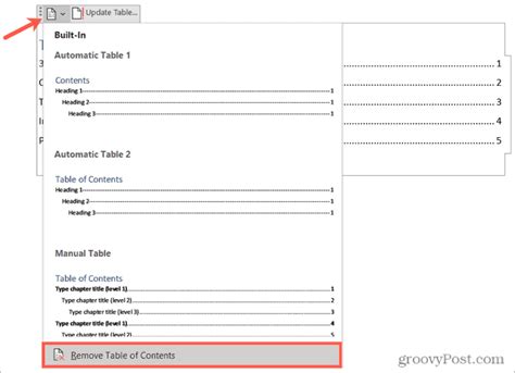 How To Create Dotted Line In Table Of Contents Word Design Talk