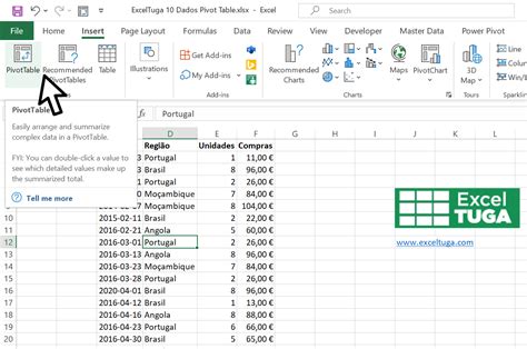 Tabelas Dinâmicas Do Excel Pivot Tables Em 3 Passos