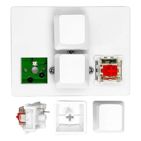 Snapklik Com QINIZX USB Mini 4 Key Keypad One Handed Mechanical Gaming Keyboard Programming