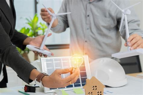 Premium Photo To Jointly Design The Use Of Renewable Energy With Wind