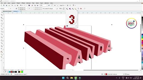 How To Use Extrude Tool In Coreldraw Youtube