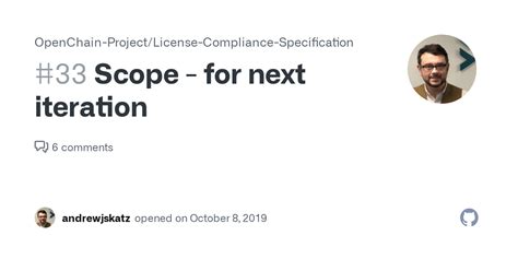 Scope For Next Iteration · Issue 33 · Openchain Projectlicense