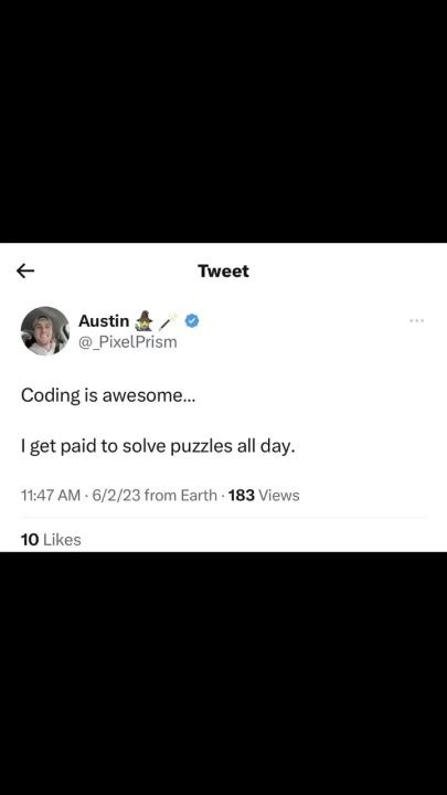 John Vandivier On Linkedin Coding Is A Puzzle Game