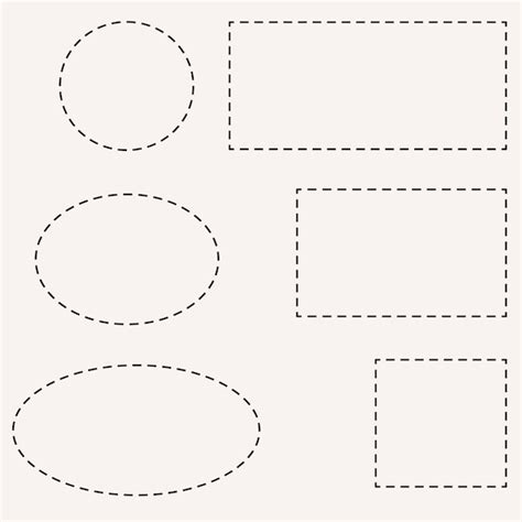 dashed line shape illustration on white background premium ai