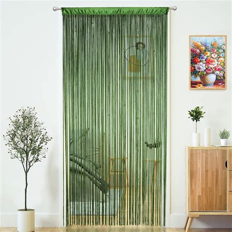 Yaoyue Beaded Curtain Door String Curtains For Doorways Tassels Beads Hanging Fringe Hippie