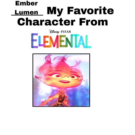 Ember Is My Favourite Character From Elemental By Geononnyjenny On