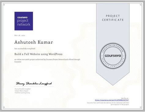 ashutosh kumar on linkedin website wordpress coursera