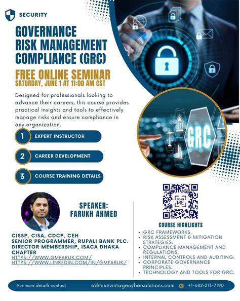 G M Faruk Ahmed Cissp Cisa Cdcp On Linkedin Cybersecurity Grc