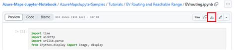 教學課程：使用 jupyter notebook（python） 搭配microsoft azure 地圖服務 來路由電動汽車