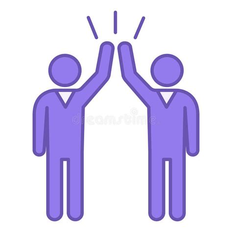 Colored Icon Of Supportive People Stock Vector Illustration Of Positive Online 316780600