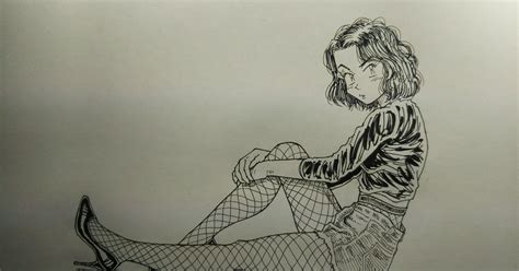 網タイツ 網タイツの女性 せきいのイラスト Pixiv