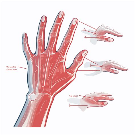 Detailed Trigger Finger Condition Diagram For Medical Professionals Premium Ai Generated Vector