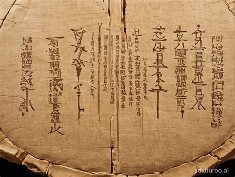 Ancient Chinese Divination Oracle Bone Script On Turtle Shell Sdxl Free Online