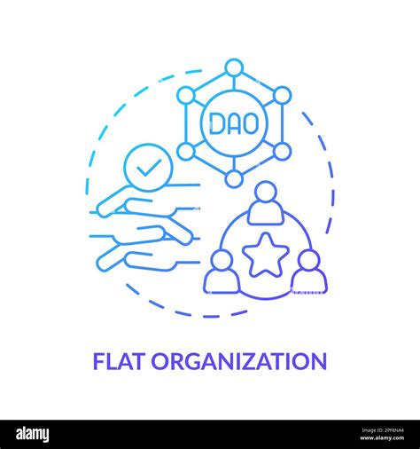 Flat Organization Blue Gradient Concept Icon Stock Vector Image And Art Alamy