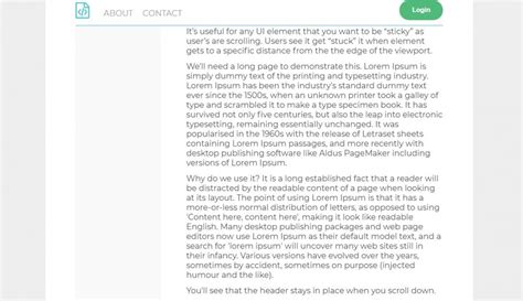 15 Bootstrap Sticky Header Code Examples Onaircode
