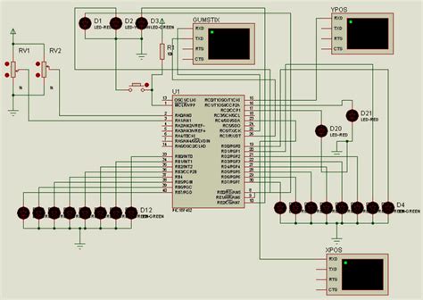 Rs232 Port Control Board Pic18f452 Microcontroller Electronics