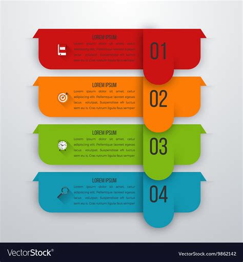 infographics four options royalty free vector image