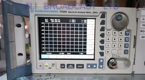 Rhode Schwarz Fs300 Spectrum Analyzer 9khz 3ghz Ni Broadcast Ltd