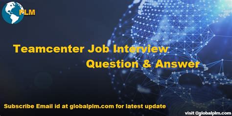 Teamcenter Job Interview Question Answer For 2020 Global PLM