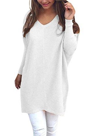 Yoins Yoins Womens V Neck Knitted Sweater Long Sleeve Loose Pullover