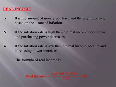 Uses Of Consumer Price Index Number Ppt