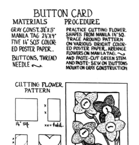 Assemble A Small Button Card For A Sewing Basket Doll Coloring