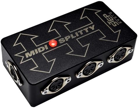 MIDI Splitty 1 In 6 Thru Splitter Repeater Step Audio Patented Pedals