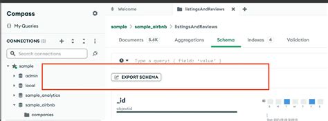 Export Your Schema Compass Mongodb Docs