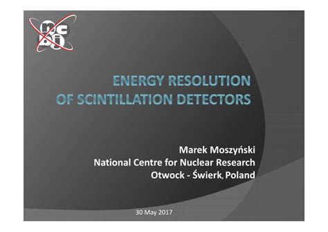 Pdf Energy Resolution Of Scintillation Detectors