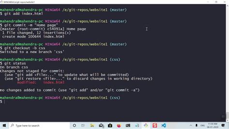 Git Branch Merge Youtube