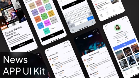 News Mobile App Ui Kit Figma