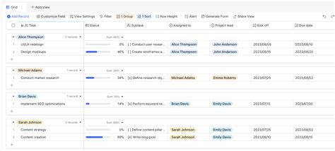 Project Tracker Template Lark Templates