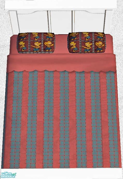 The Sims Resource Lisa Simpson Bedroom Set By Simpleton Bedspread
