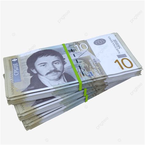 10 Serbian Dinar Stack Pile 5000 Serbian Dinar Stack Pile Serbian
