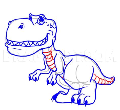 How To Draw Cute Dinosaurs Cute Dinosaurs Step By Step Drawing Guide By