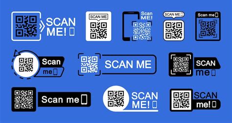 Qr 코드 스캔 아이콘 세트 스마트폰용 Qr 코드 스캔 프리미엄 벡터