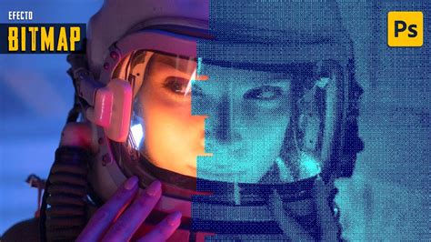 efecto bitmap en photoshop youtube