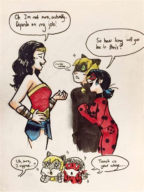 Ladynoir With Wonder Women Miraculous Ladybug Memes Miraculous