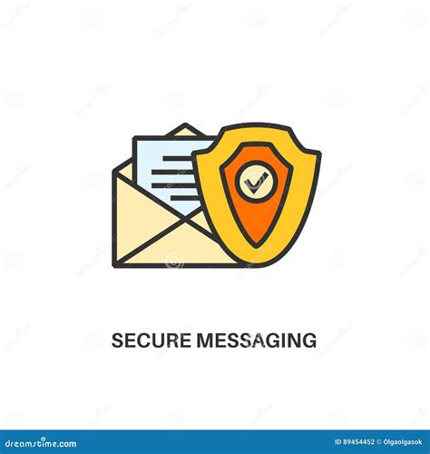 Secure Messaging Icon Stock Vector Illustration Of Chart 89454452