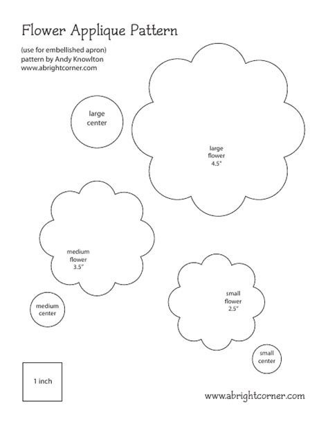 Flower Applique Pattern Templates Download Printable Pdf Templateroller