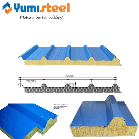 Building Materials Roof Fireproofsoundproof Rockwool Insulated