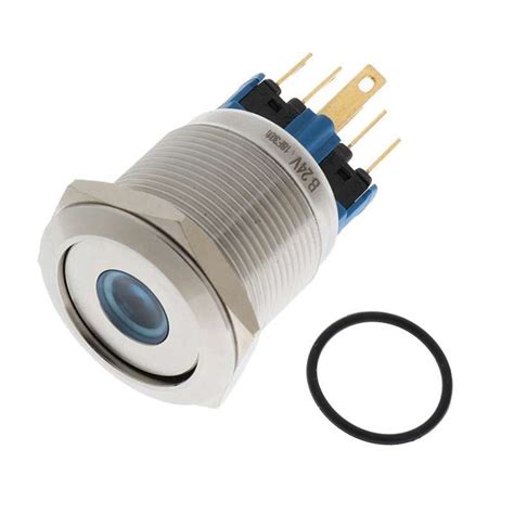 Jual 1 Pcs 22mm Led Light Push Button Switch Waterproof Push Button 24V Di Seller BAOSITY