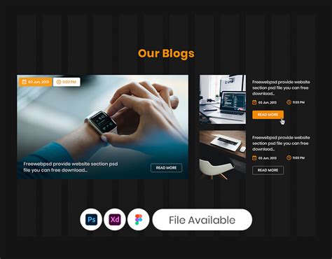 Figma Blog Ui Design Freewebpsd