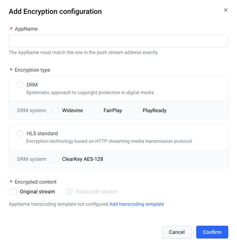 Managing Encryption Configuration Byteplus Medialive Byteplus
