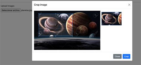 JS Recortar Imagen Antes De Subir Archivo Al Servidor Sin Jquery